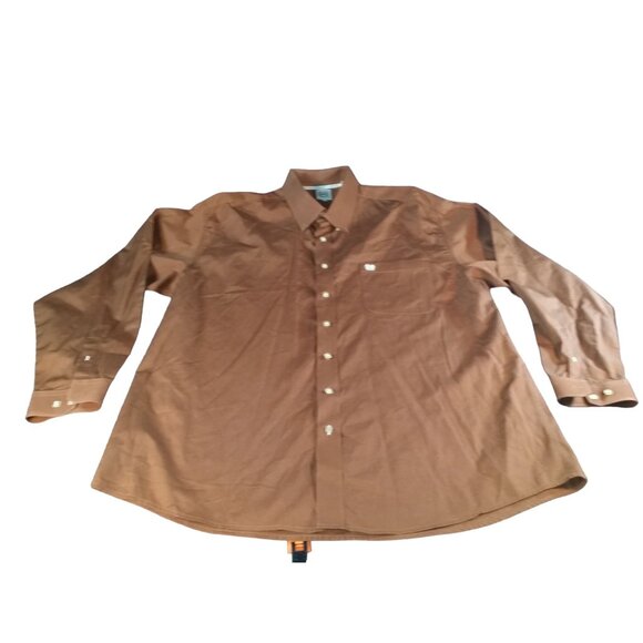Cinch | Shirts | Cinch Button Up Shirt Men Sz Xl Chocolate Brown Long ...